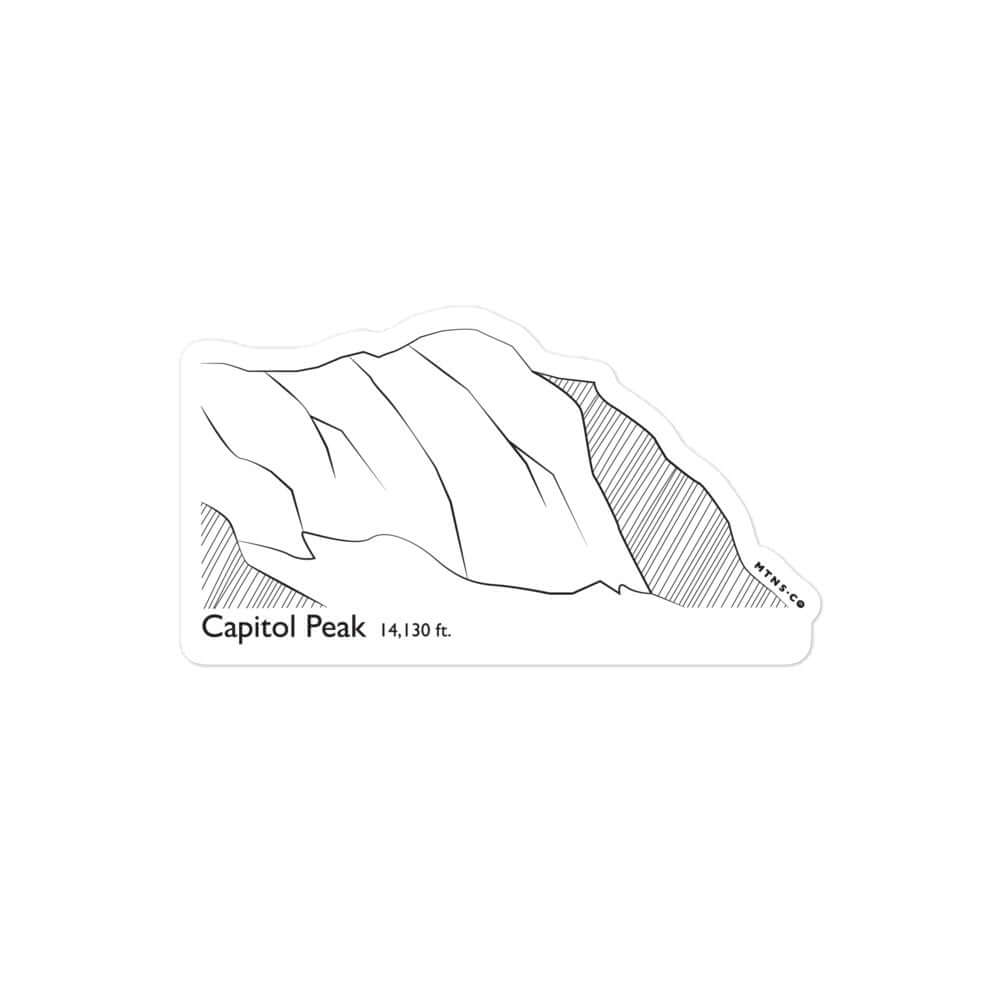 Capitol Peak Sticker – Mtns Co